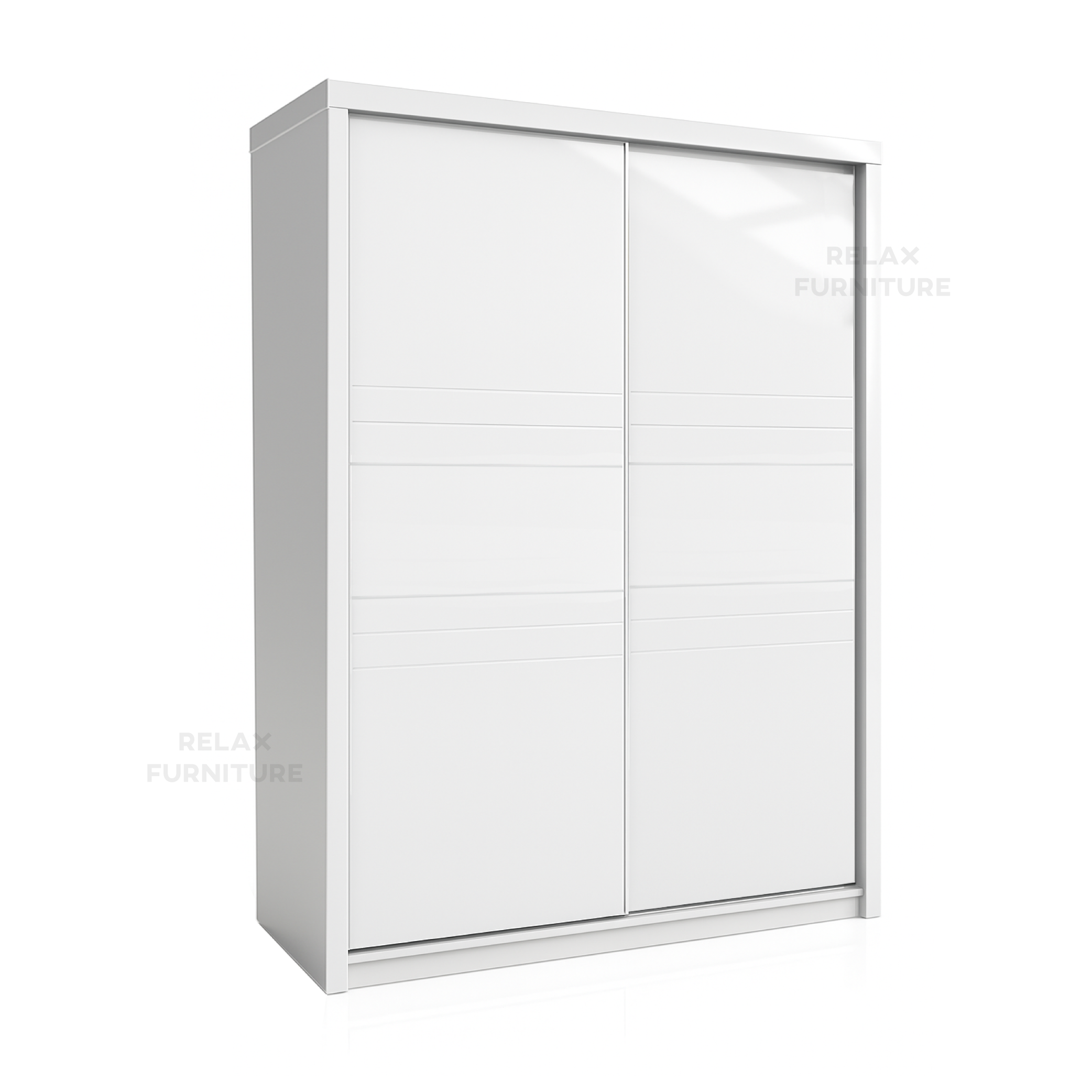 Glossy 2 Door sliding wardrobe (2m) – Relax Maldives